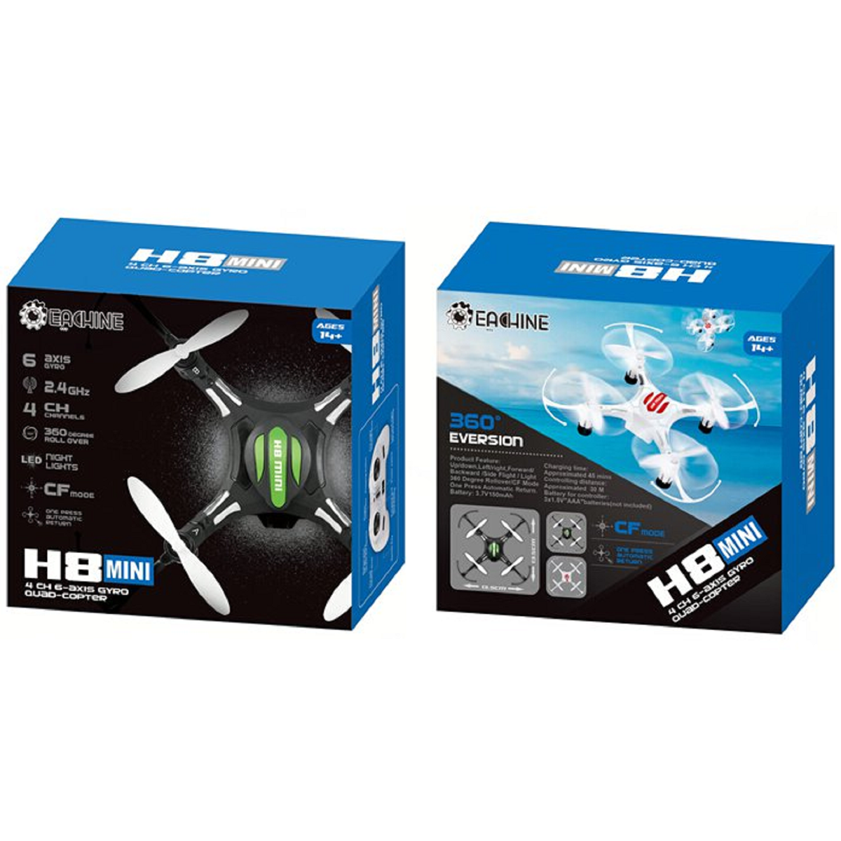 The Light and Durable EACHINE H8 Mini Quadcopter Drone Review - Hell ...